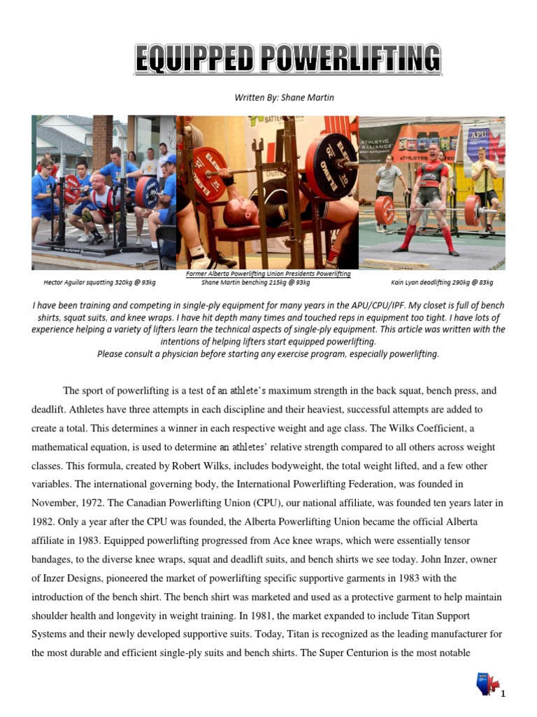 How To Put On Powerlifting Gear | PDF | Weightlifting | Sports