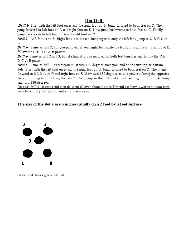 Dot Drill Exercise Patterns Guide | PDF