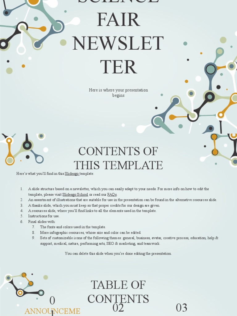 Science Fair Newsletter by Slidesgo | PDF | Planets | Saturn