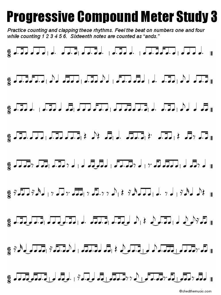 Progressive Compound Meter 3 PDF | PDF | Language Arts & Discipline ...