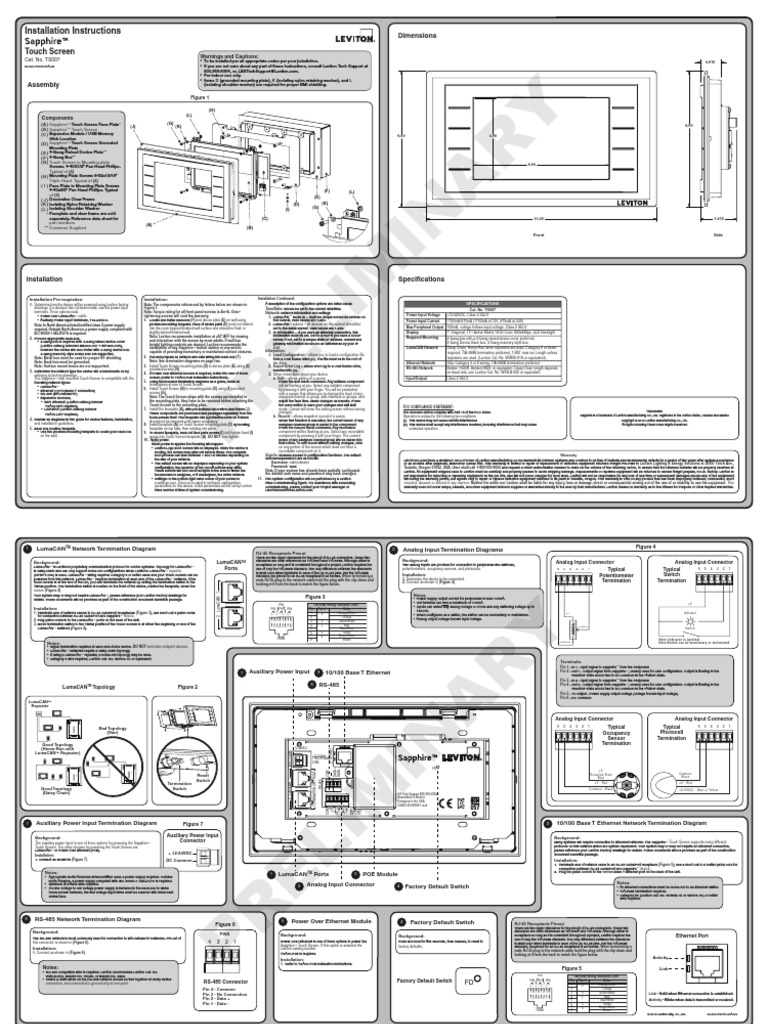Manual - Sapphire Touch Screen | PDF | Network Topology | Electronics