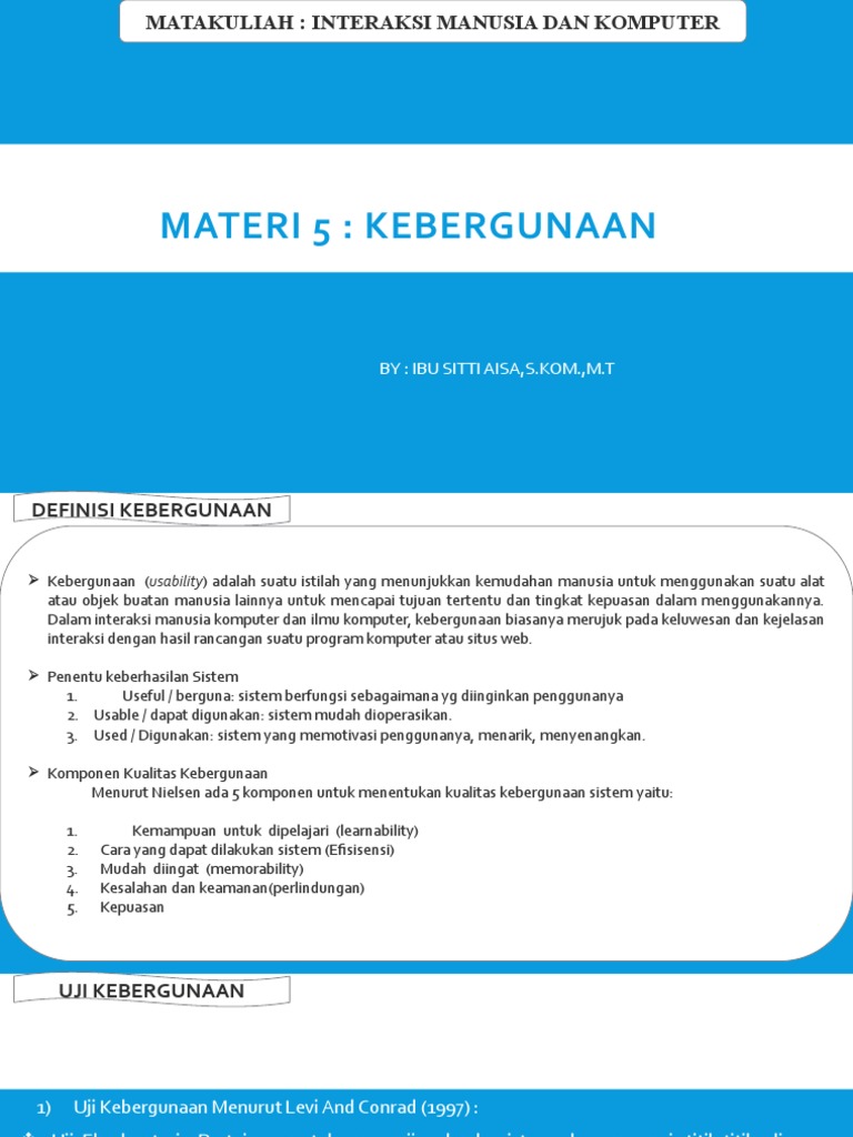 Pertemuan5 Imk | PDF | Komputer | Teknologi & Rekayasa
