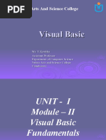 UNIT-1 & HOUR-1 Getting Started With VB6 | PDF | Basic | Graphical User Interfaces