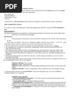 Cooking Contest Judging Criteria | PDF