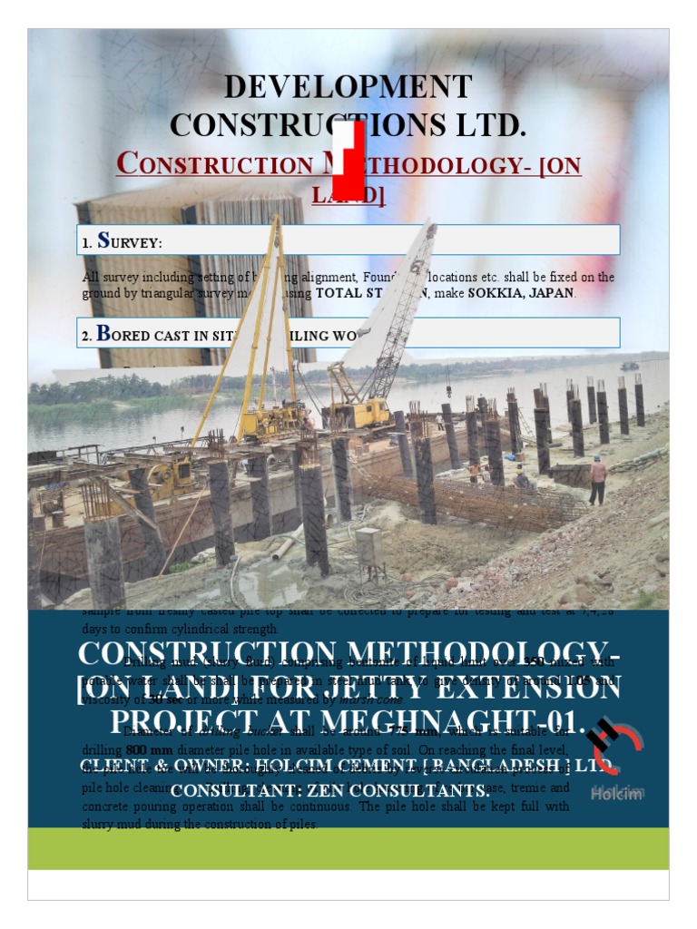 Development Constructions LTD.: Construction Methodology - (On Land ...