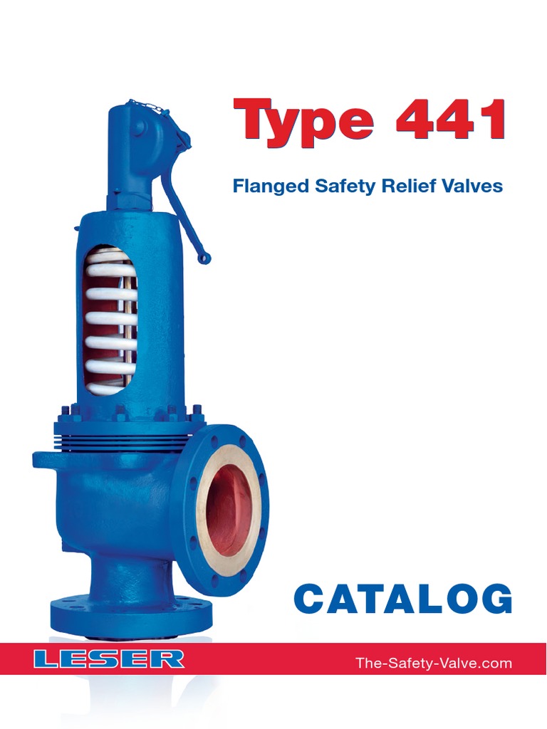 LESER Type 441 Safety Relief Valves | PDF | Valve | Gas Technologies