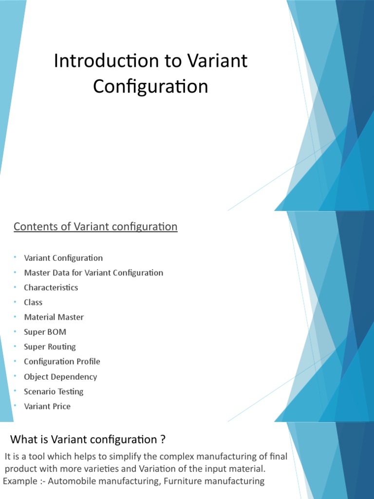 Variant Configuration | PDF | Product (Business) | Sales