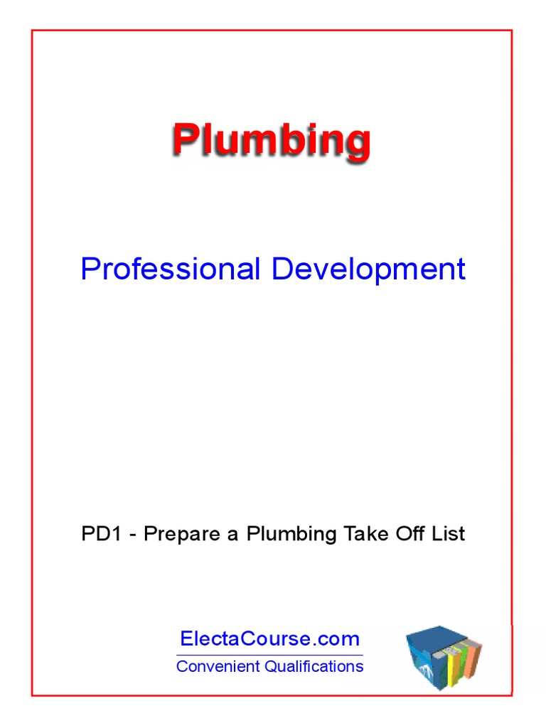 Prepare A Plumbing Take Off List | PDF | Plumbing | Foot (Unit)