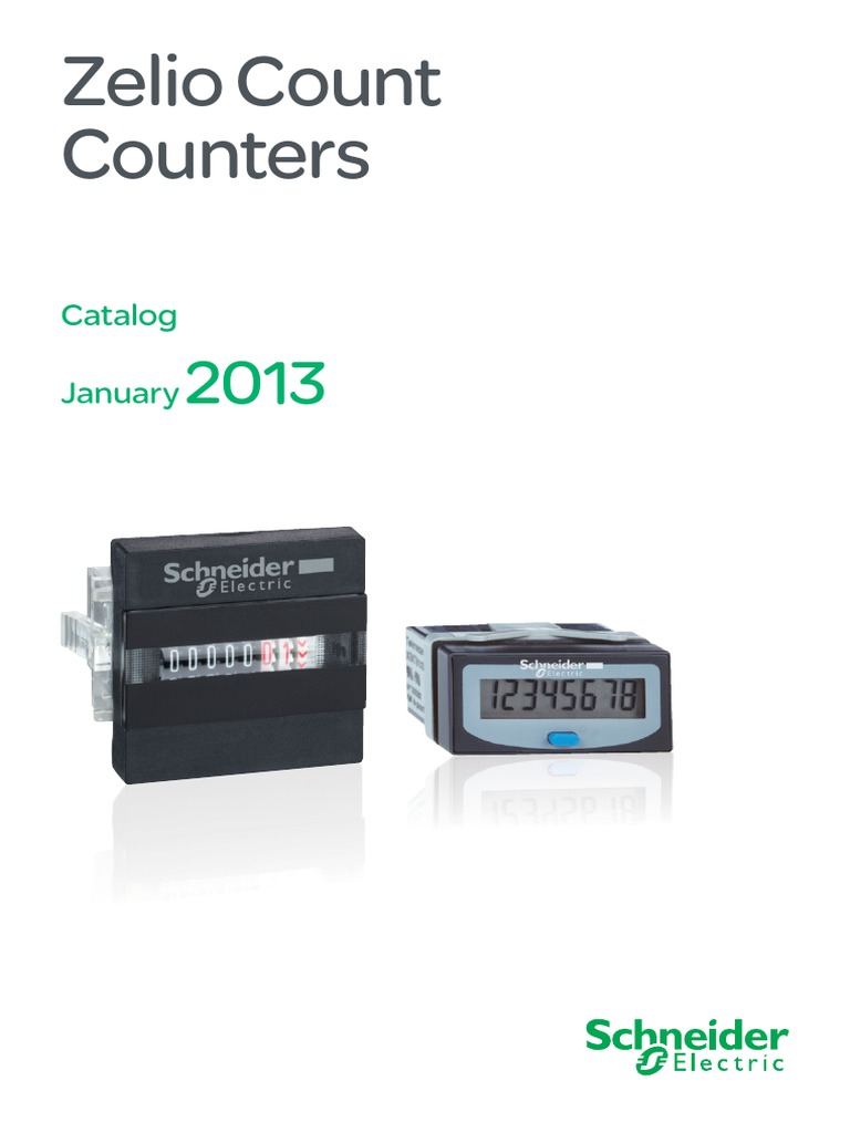 Zelio Count Counters: Catalog January | PDF | Timer | Switch