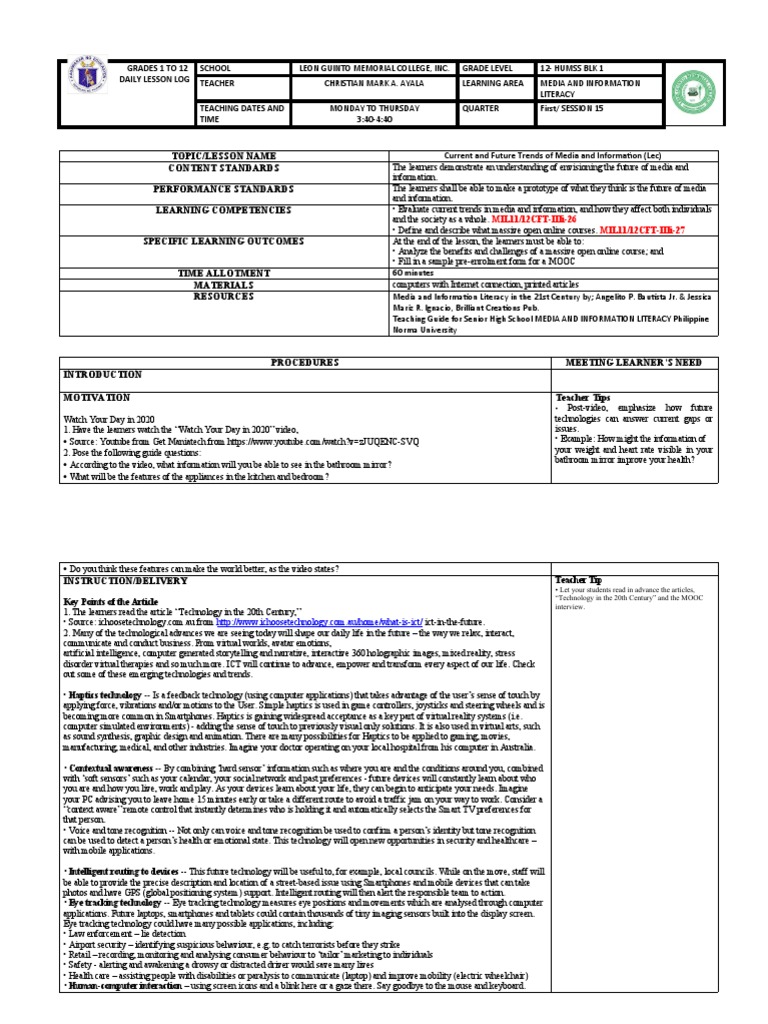 Envisioning the Future: Emerging Trends in Media and Information ...