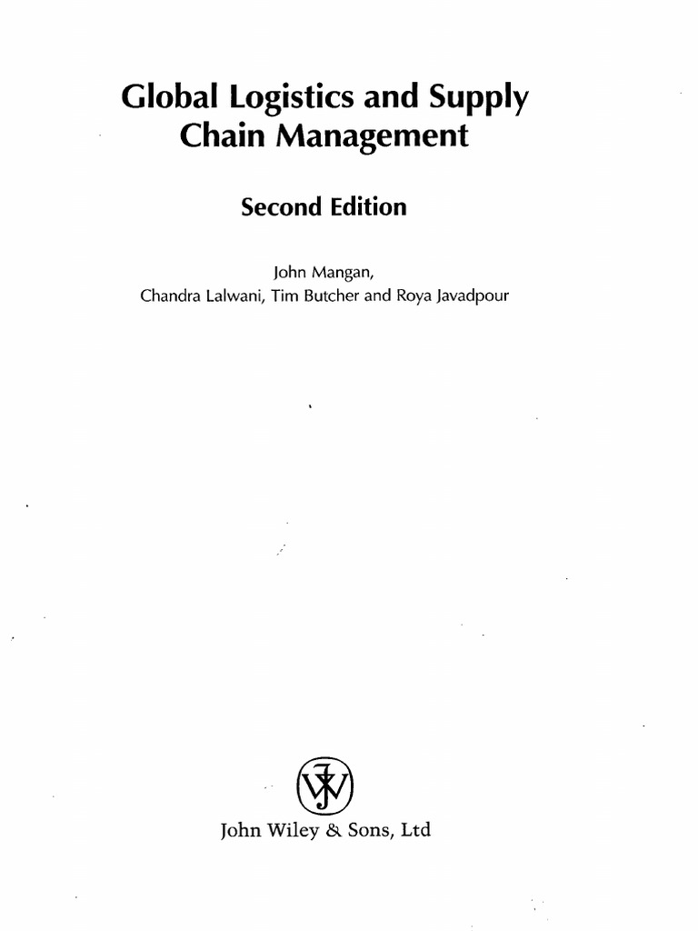 Global Logistics and Supply Chain Management: Second Edition | PDF ...