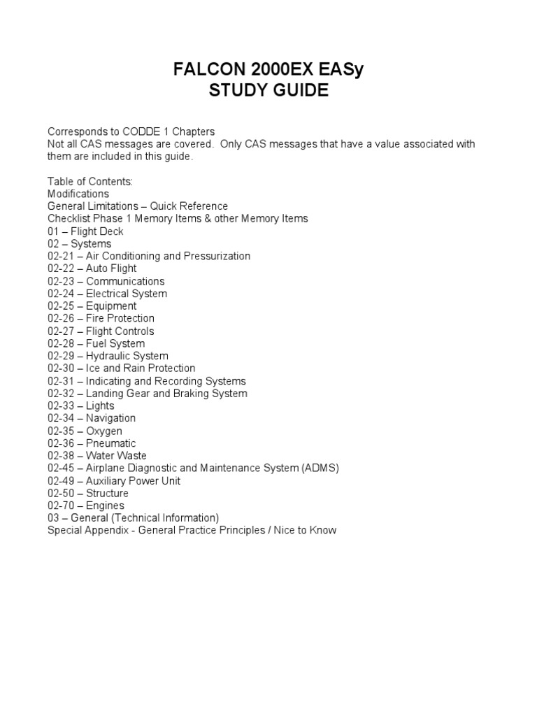 2000EX EASy II Initial Study Guide | PDF | Flight Control Surfaces ...