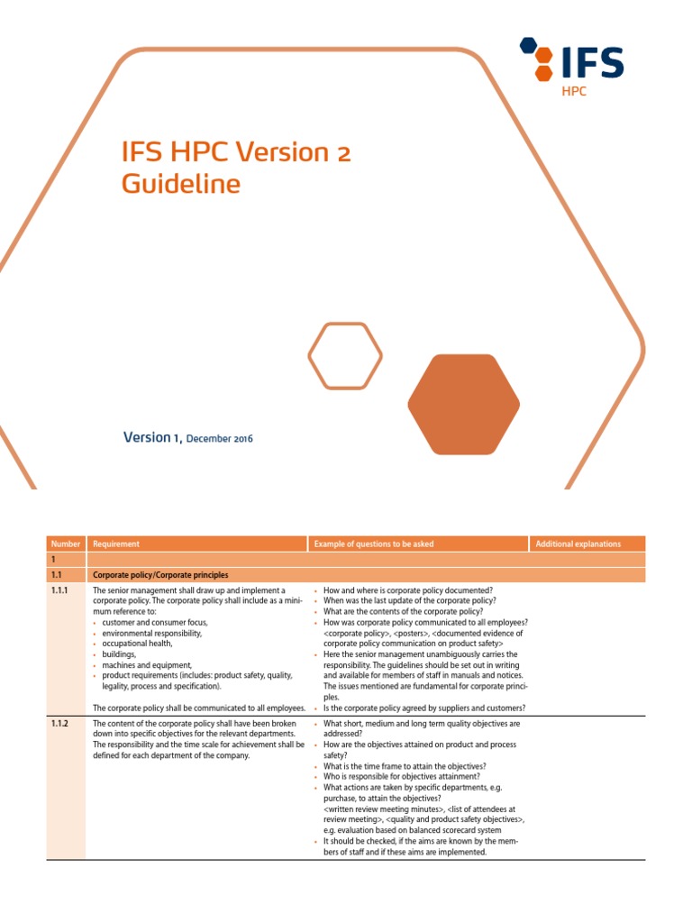 IFS HPC v2 Guideline2 | PDF | Risk Management | Audit
