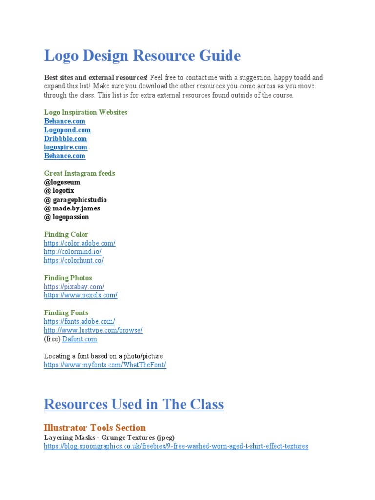Logo Design Resource Guide | PDF