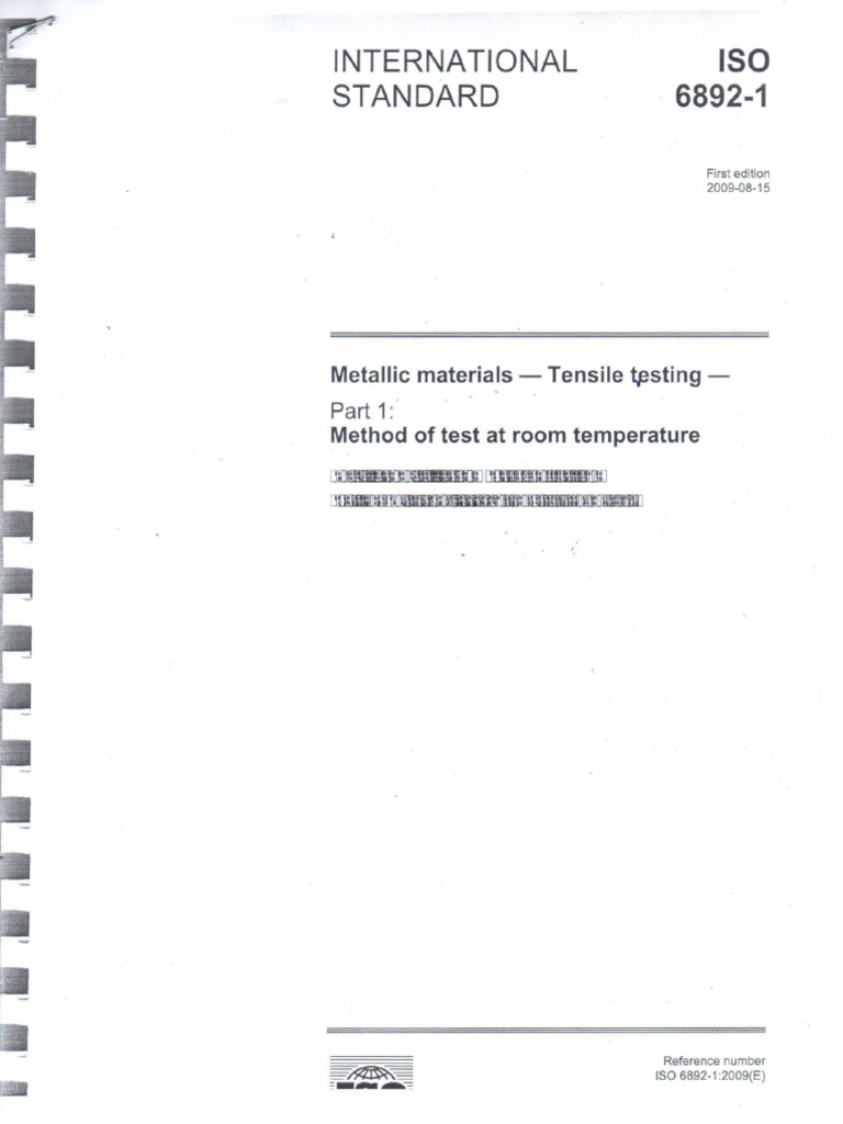 Iso 6892-1 PDF | PDF