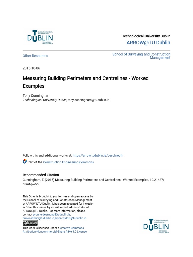 Measuring Building Perimeters and Centrelines - Worked Examples PDF ...