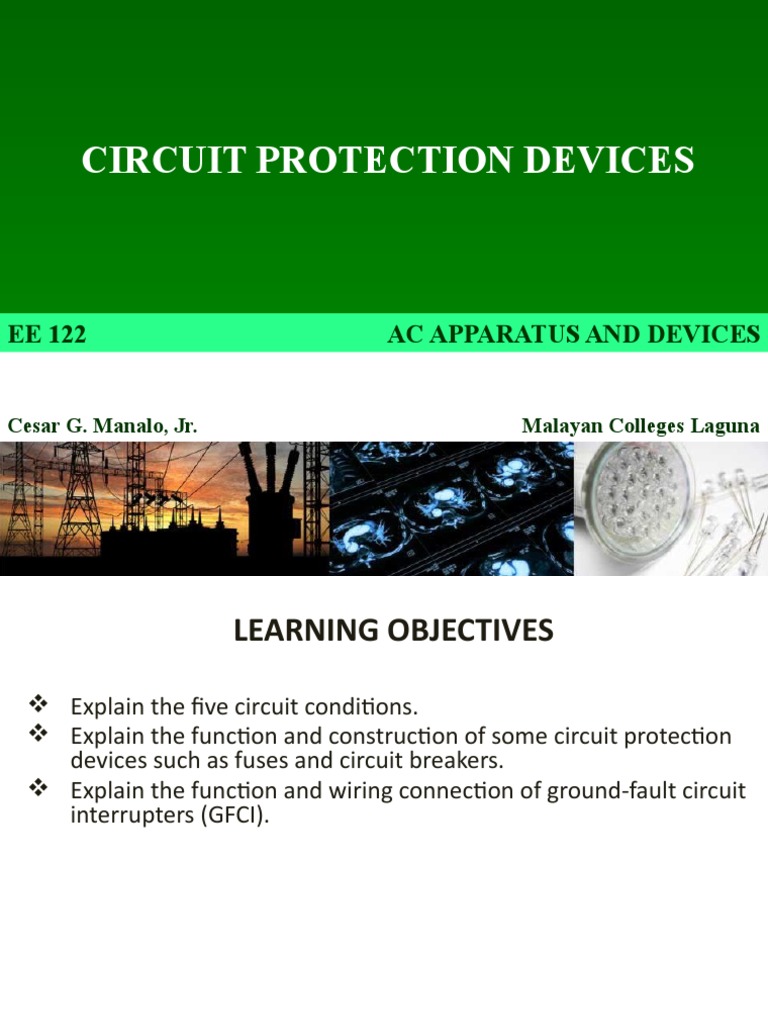 Circuit Protection Devices Guide | PDF | Fuse (Electrical) | Electrical ...