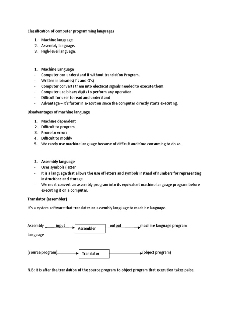 Machine Language | PDF | Computer Program | Programming