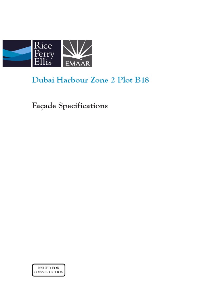 Facade Performance Specifications - IFC (Rev. 0) PDF | PDF | Welding ...