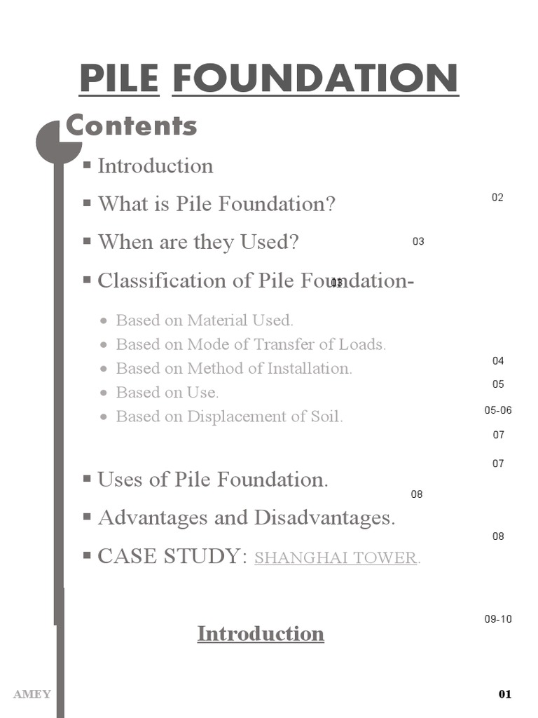 Overview of Pile Foundations | PDF | Deep Foundation | Foundation ...