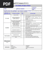 JSA For Concrete, Brecking, Exavation | PDF | Personal Protective ...