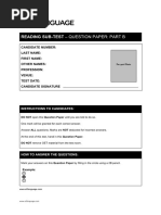 OET Reading Test 3 - Part B | PDF | Substance Abuse | Cannabis (Drug)