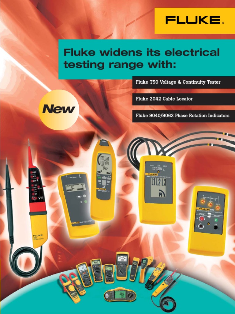 Fluke Widens Its Electrical Testing Range With:: Fluke T50 Voltage ...