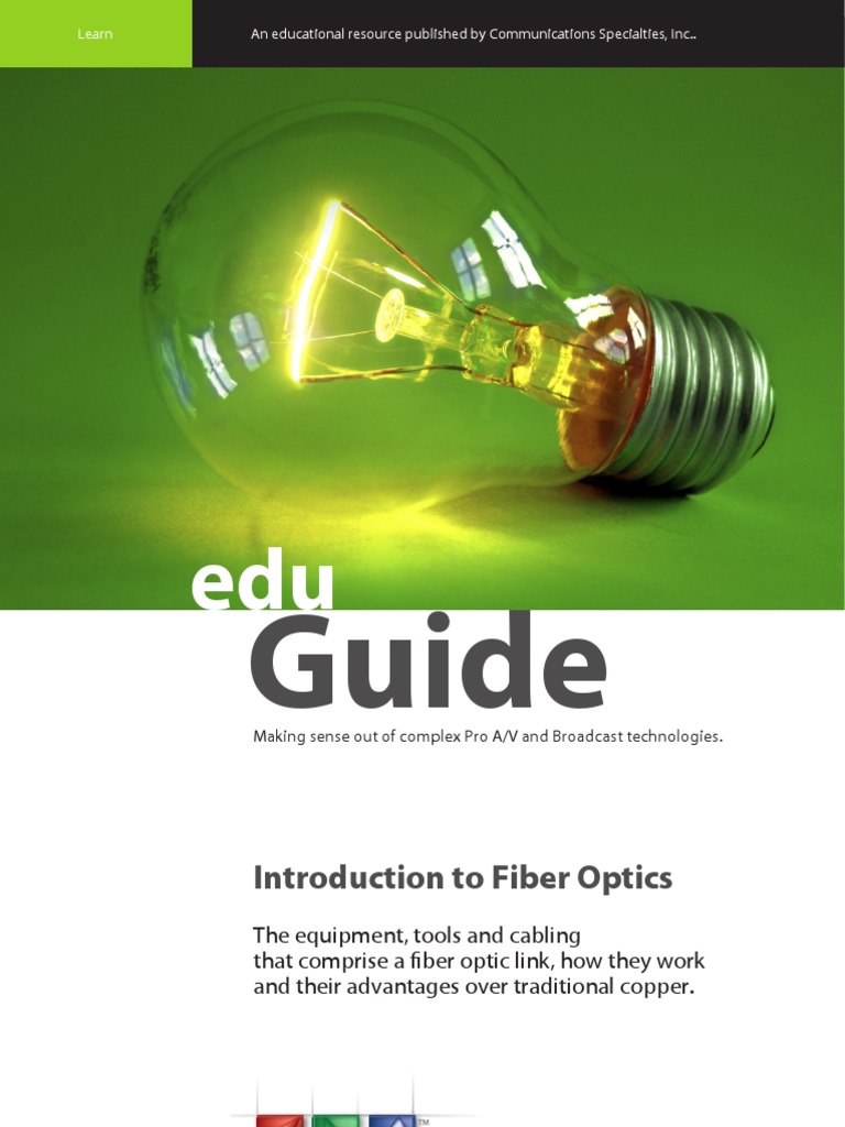 Introduction To Fiber Optics | PDF