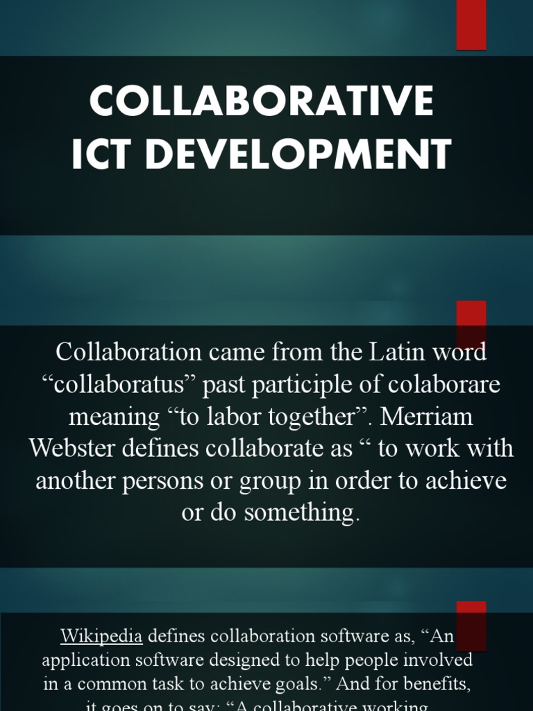 Lesson 5 Collaborative ICT Development | PDF | Human Communication ...