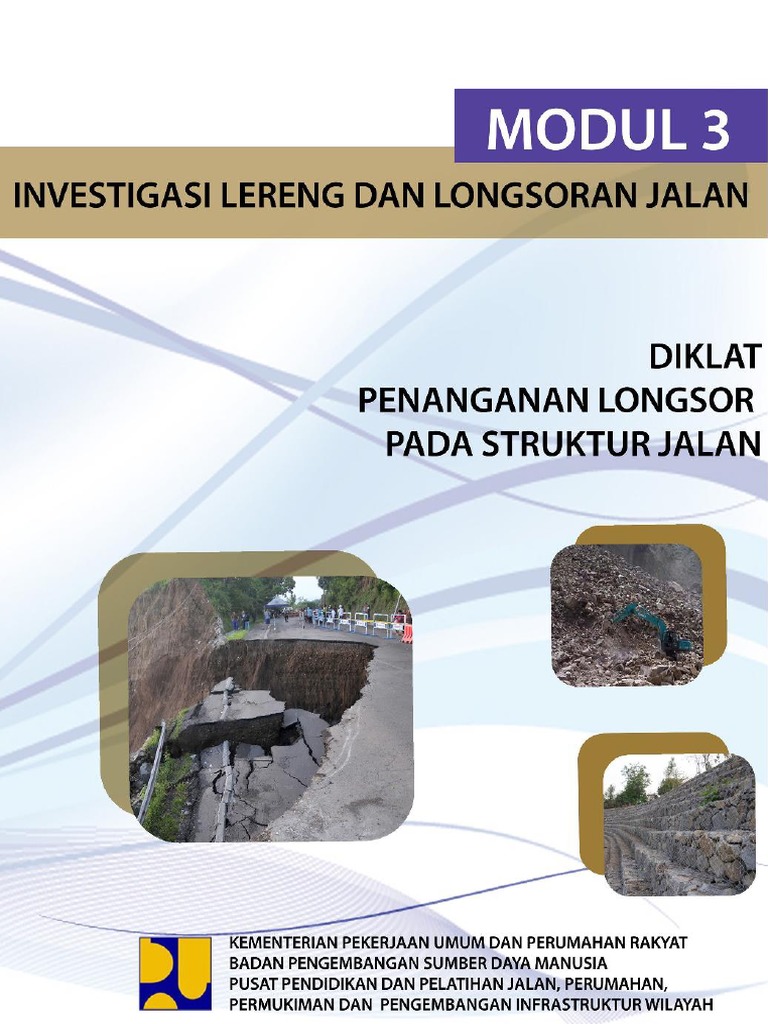 E1186 Modul 3 Investigasi Lereng Dan Longsoran Jalan PDF | PDF