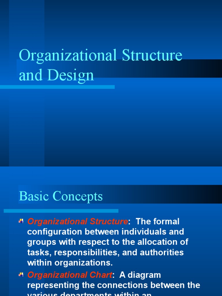 Organizational Structure and Design | PDF | Organizational Structure ...