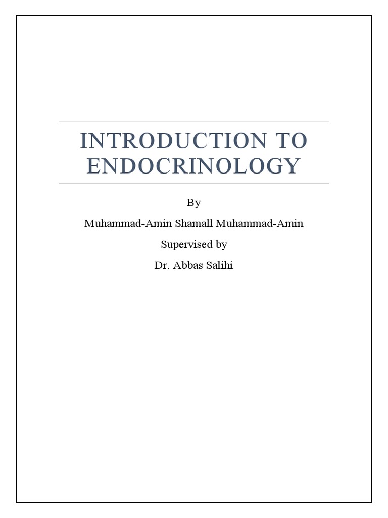 Introduction to Endocrinology Basics | PDF | Hormone | Endocrine System