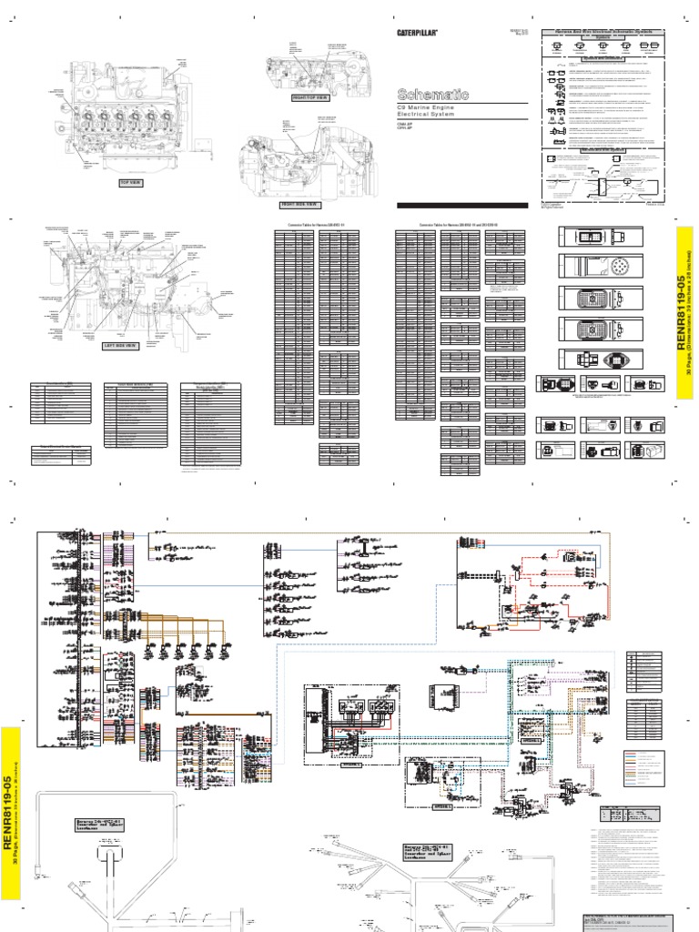 C9 Generator Electrical Schematic | PDF | Switch | Electrical Connector
