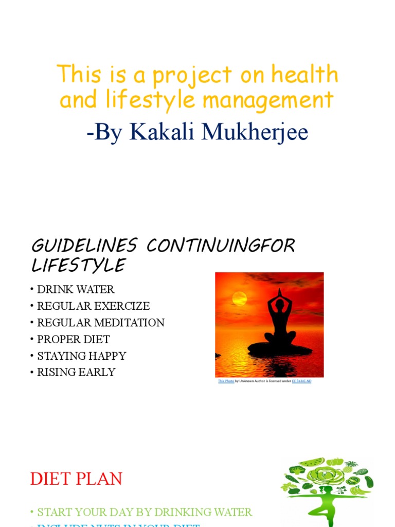 This Is A Project On Health and Lifestyle | PDF