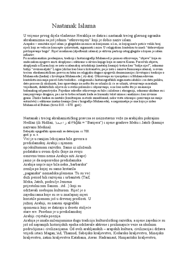 Nastanak Islama | PDF