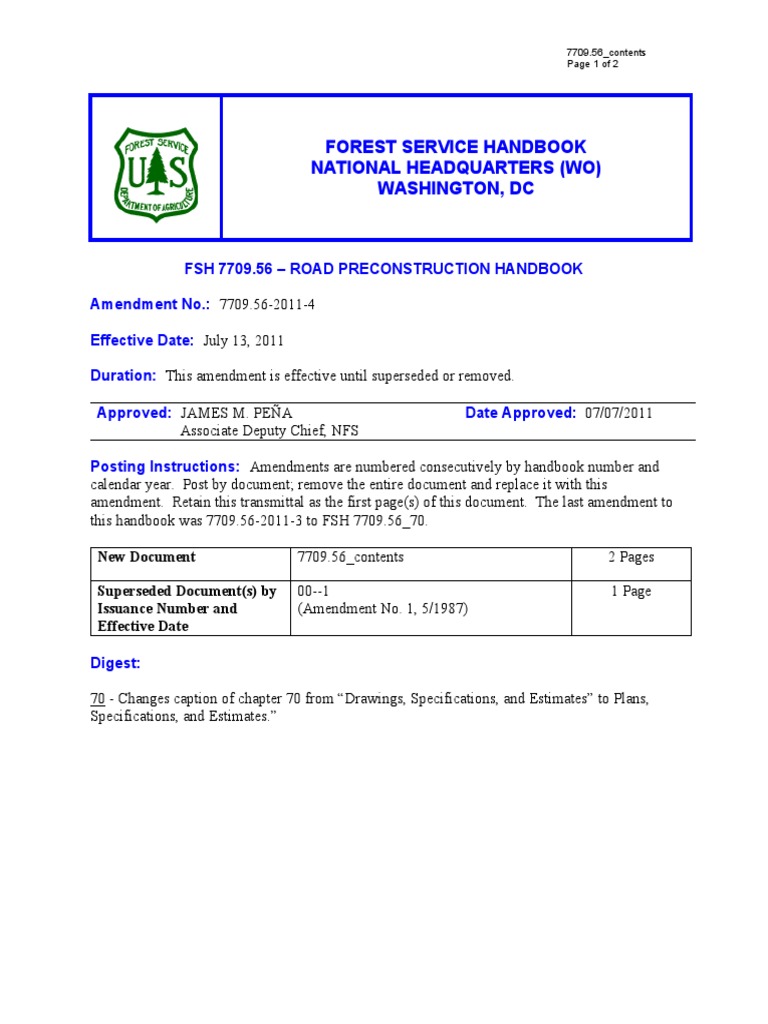 Forest Service Handbook National Headquarters (Wo) Washington, DC | PDF