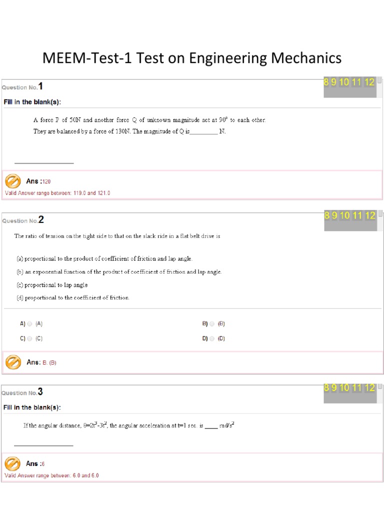 ME Engineering Mechanics | PDF