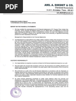 LLP Audit Report Format | PDF | Audit | Auditor's Report