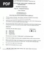 CSEC Technical Drawing (Option B - Mechanical Drawing) Past Paper ...