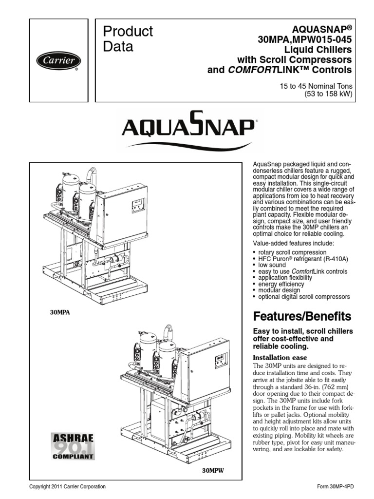 Carrier Snap Chillers | PDF | Heat Exchanger | Home Appliance