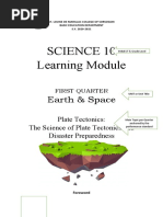 Science 10 Quarter 1 Module 1 Volcanoes Earthquakes and Mountain Ranges ...