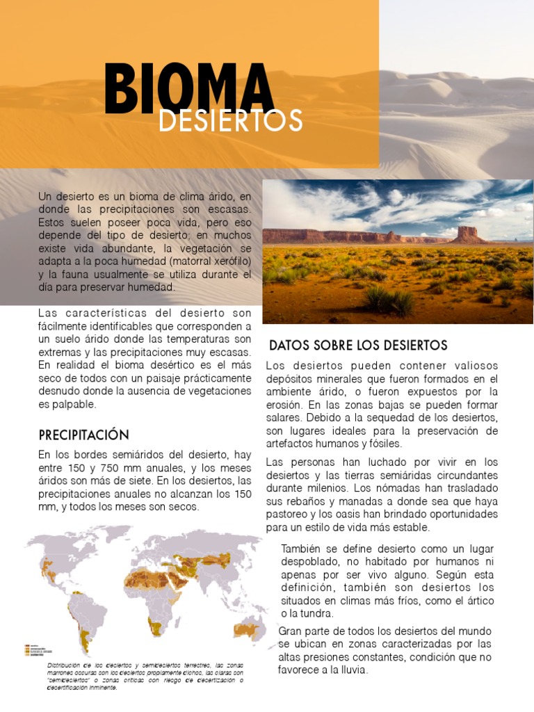 Bioma Desiertos | PDF | Desierto | Biogeografia