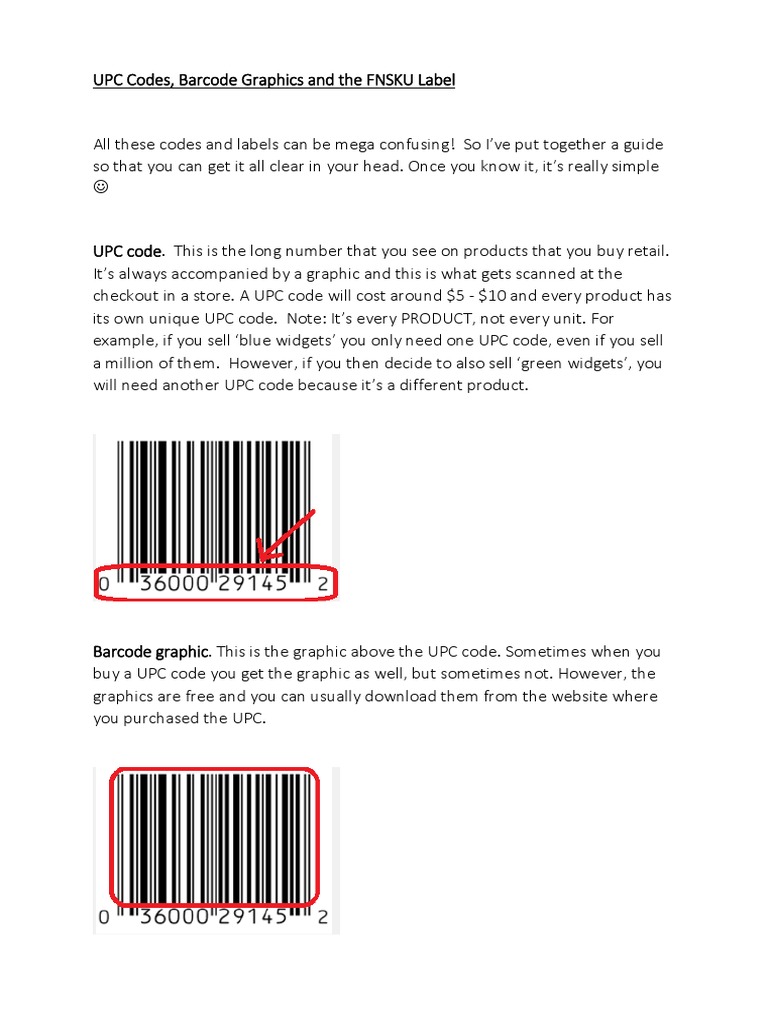 UPC Codes and More PDF | PDF | Universal Product Code | Barcode