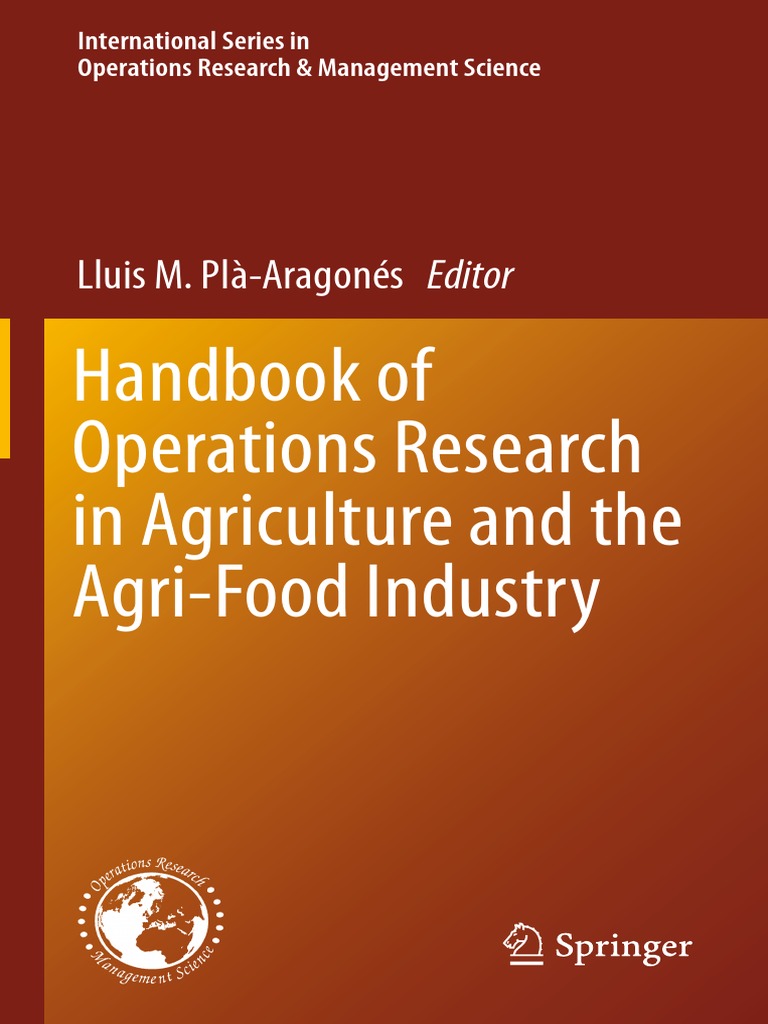 Handbook of Operational Research in Agriculture PDF | PDF | Domestic ...