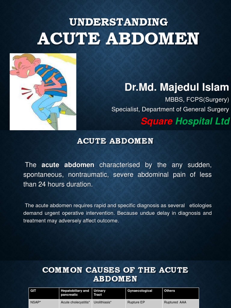 Acute Abdomen | PDF | Pain | Peritoneum