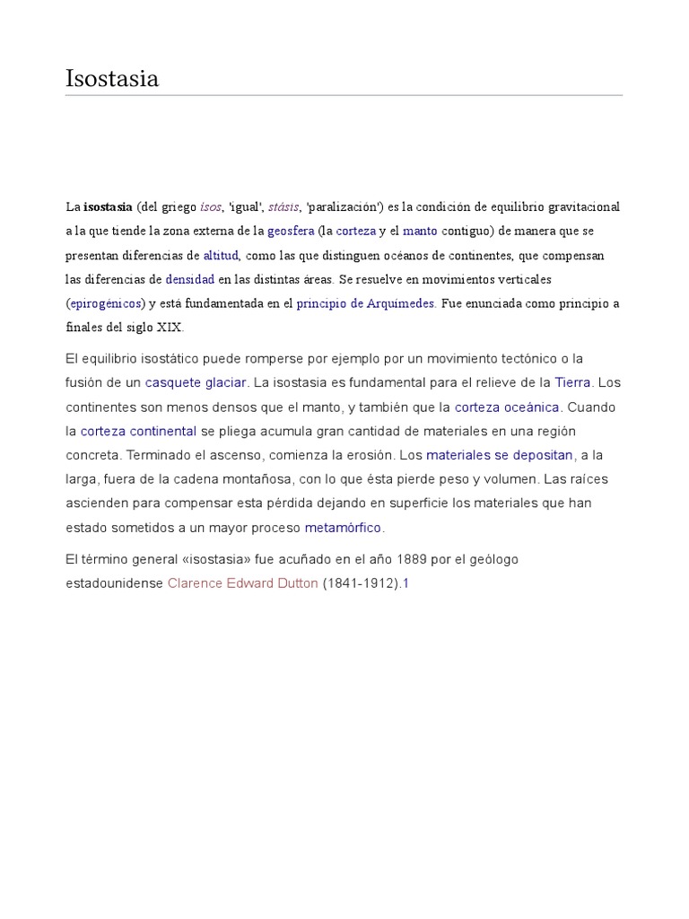 Isostacia Odt | PDF | Ciencia y matemáticas