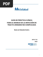 GPC Ivu | PDF | Infección del tracto urinario | Cuidado de la salud