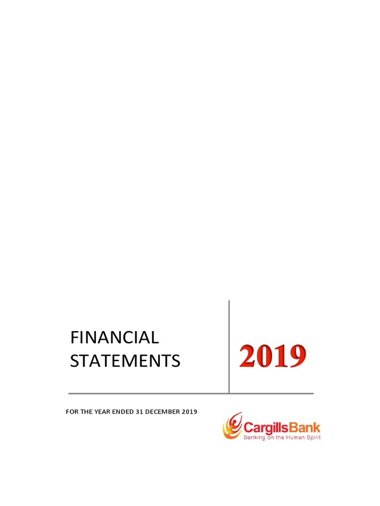 Financial Statements: For The Year Ended 31 December 2019 | PDF ...