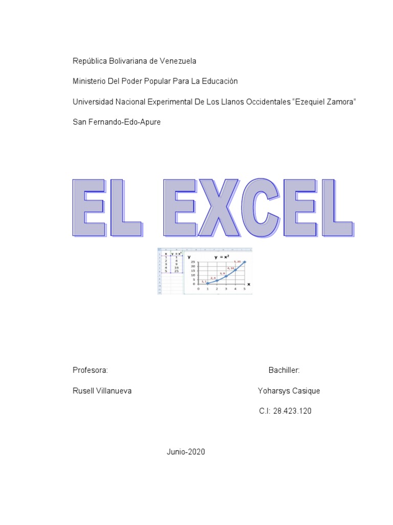 Informatica (Excel) | PDF | Microsoft Excel | Hoja de cálculo
