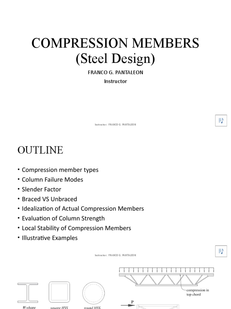 Types and Examples of Compression Members | PDF | Foreign Language ...